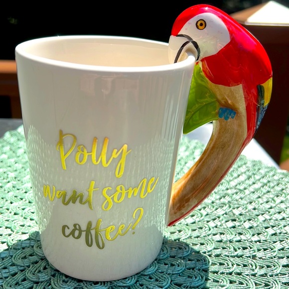 Tri coastal design | Dining | New Polly Want Some Coffee Mug Tropical ...